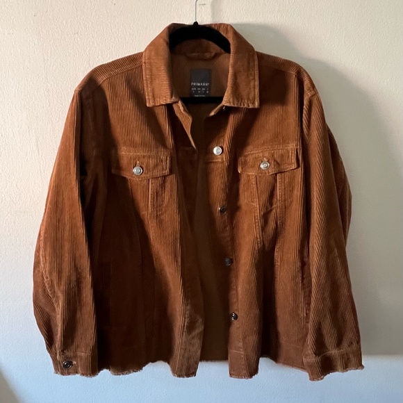 Primark | Jackets & Coats | Primark Brown Corduroy Denim Jacket | Poshmark
